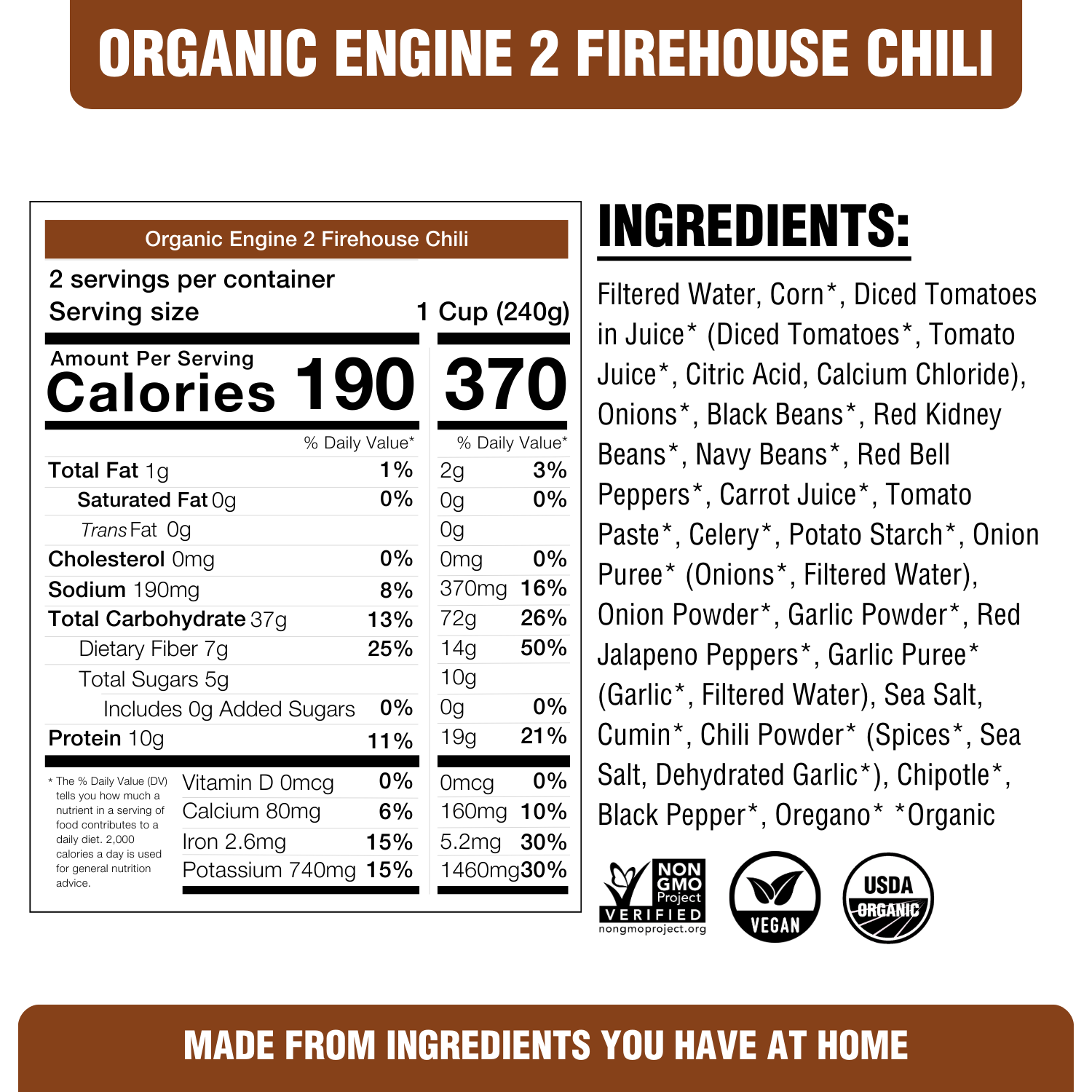 Firehouse Chili: Engine 2 Firehouse Chili – PLANTSTRONG Foods