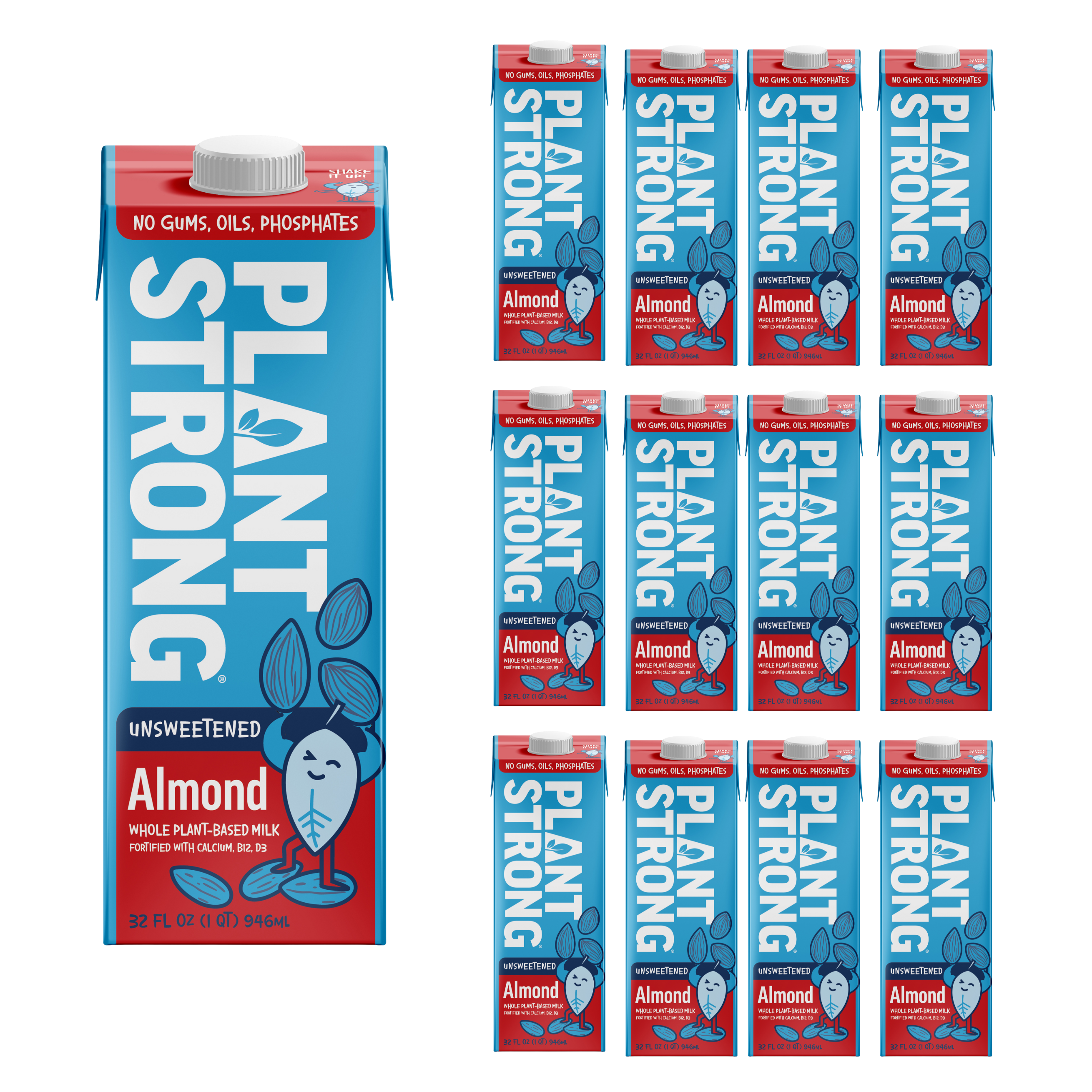 ALMOND Milk: Unsweetened, Gluten Free, Plant-Based