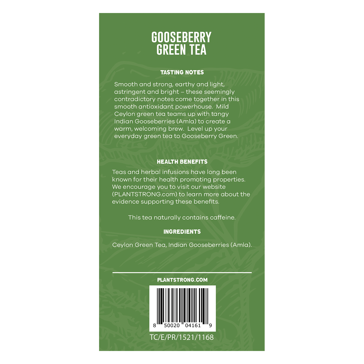 Unsweetened Gooseberry Green Tea: Sugar Free, Whole Leaf – PLANTSTRONG ...
